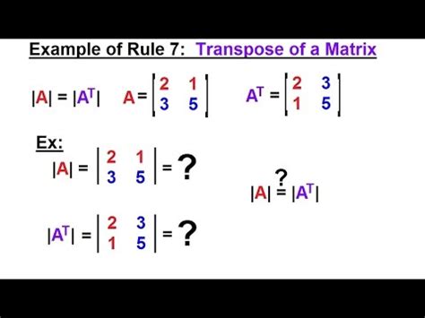 Linear Algebra Ch 2 Determinants 13 Of 48 Example Of Rule 7