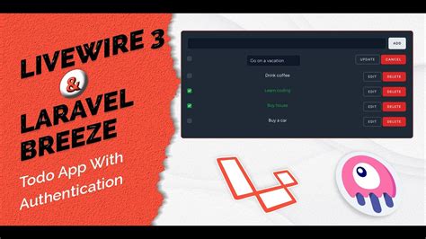 Laravel Laravel Breeze And Livewire Todo App With Authentication
