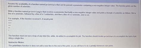 Solved Assume The Availability Of A Function Named Chegg