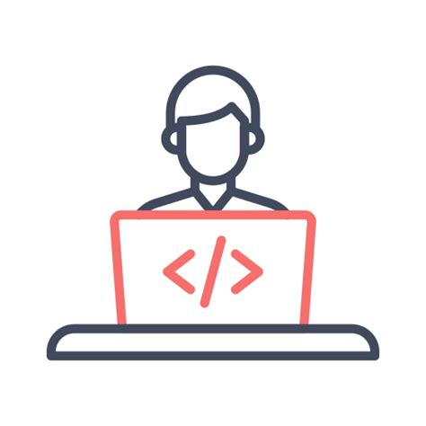 Programmer Generic Outline Color Icon