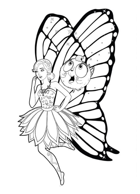 Dibujos De Barbie Mariposa 15 Para Colorear Para Colorear Pintar E