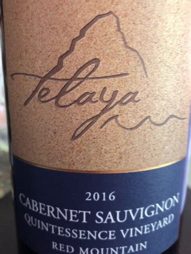 Telaya Quintessence Vineyard Cabernet Sauvignon Vivino US