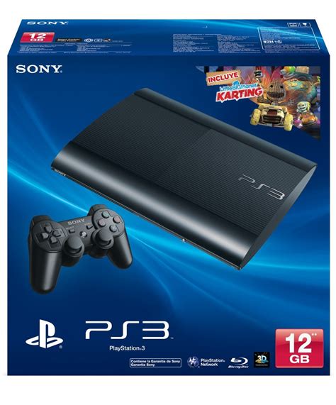 PlayStation 3 Super Slim Console In Black 12 GB SUPER CLEAN 10 Game