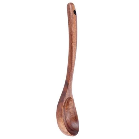 GOTOTOP cuillère de cuisine Cuillère à soupe en teck avec cuillère à