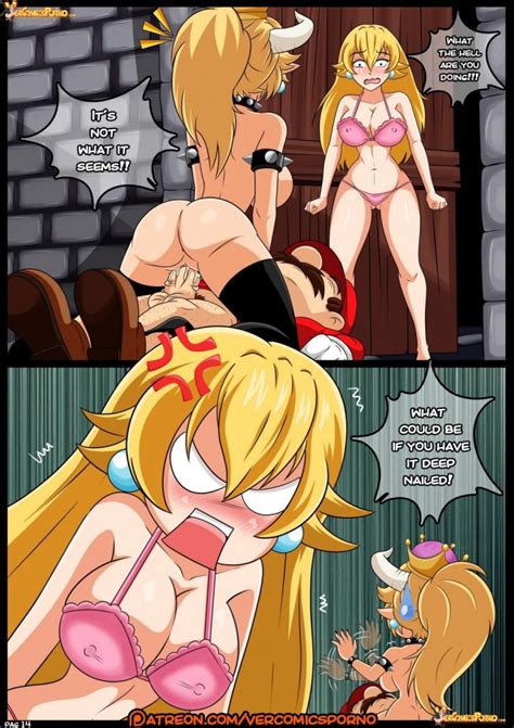 Super Mario Bowsette Y Peach RESCUE Poringa