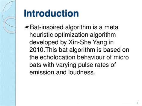 bat algorithm
