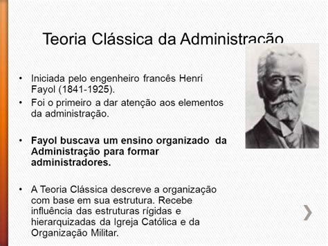 Teoria Clássica da Administração Administração