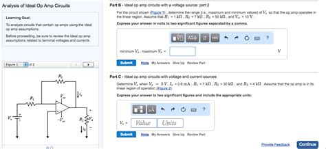 Solved Analysis Of Ideal Op Circuits Learning Goal To Chegg