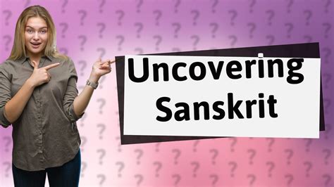 What Is The Classical Language Of Ancient India YouTube