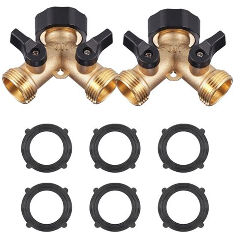 2PCS Répartiteur de Robinet de Jardin en Laiton Répartiteur Raccord