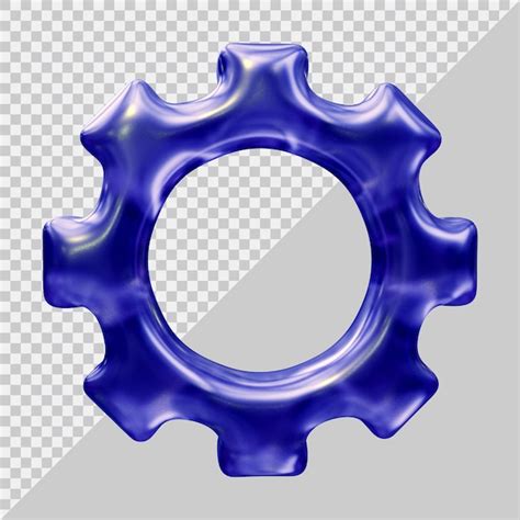 Premium Psd Gear Setting Icon With D Modern Style