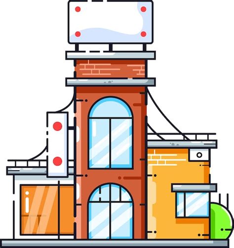 Premium Vector Building Illustration