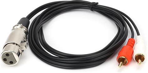 SiYear Unbalanced XLR Y Splitter Patch Cable 1 XLR Female To 2 RCA