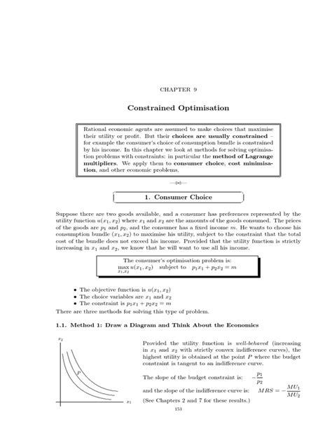 9 constrained optimisation pdf pdf mathematical optimization teaching mathematics