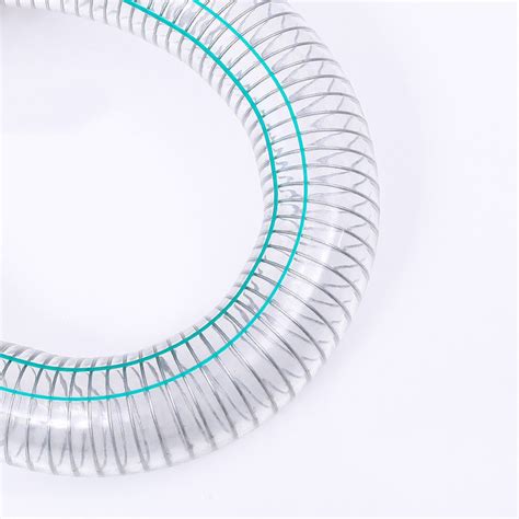 Rigid Clear Fully Vacuum Suction PVC Spiral Steel Wire Reinforced Hose