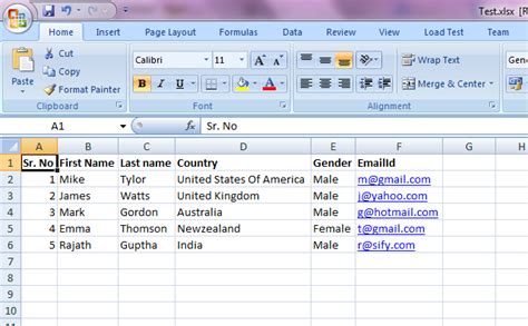 how to display data from excel file in to a gridview