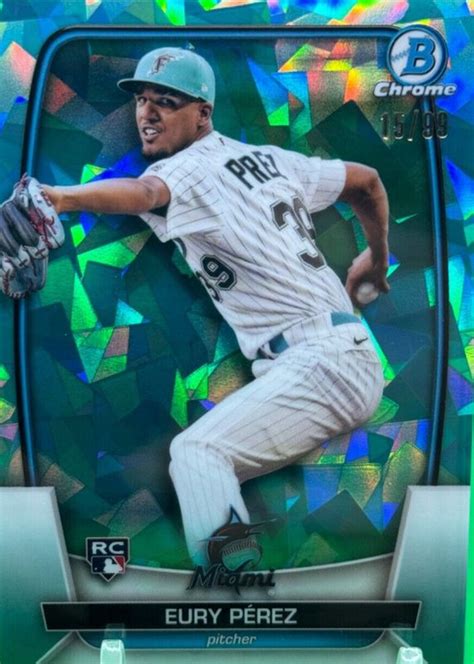 Eury Perez 2023 Bowman Chrome Sapphire Edition 90 Aqua 99 Price Guide