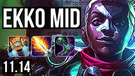 EKKO Vs MALZAHAR MID 6 0M Mastery 2500 Games 8 2 8 Rank 14 Ekko