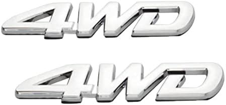 Amazon 2 Pc Metal 4WD Emblem 3D Premium Car Emblem Side Fender