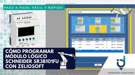 Programar Schneider SR3B101FU con ZelioSoft Módulo Lógico Relevador