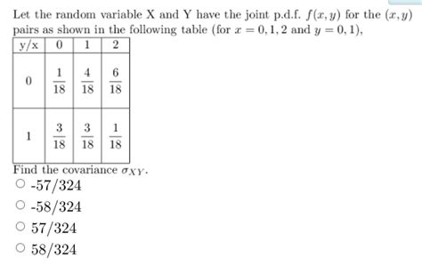 solved let the random variable x and y have the joint p d f