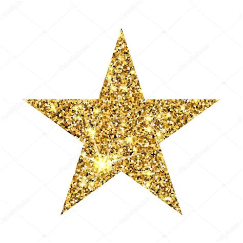 Estrella vectorial de brillo dorado Brillo dorado Partículas ámbar