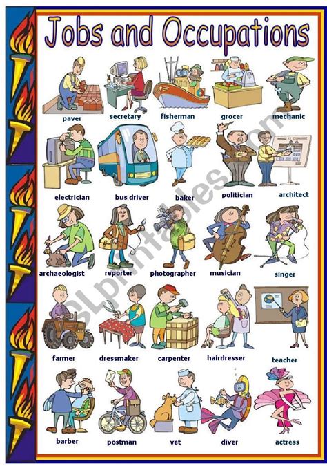 Jobs And Occupations ESL Worksheet By Vanda51