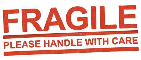 Fragile Handle With Care Sign Transparent Png Png