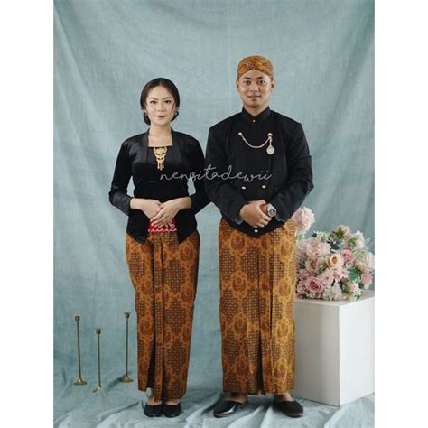 Jual Set Ht Spd A Baju Prewed Adat Jawa Solo Nuansa Hitam