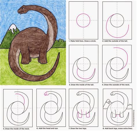 Prática Pedagógica Como desenhar um Dinossauro