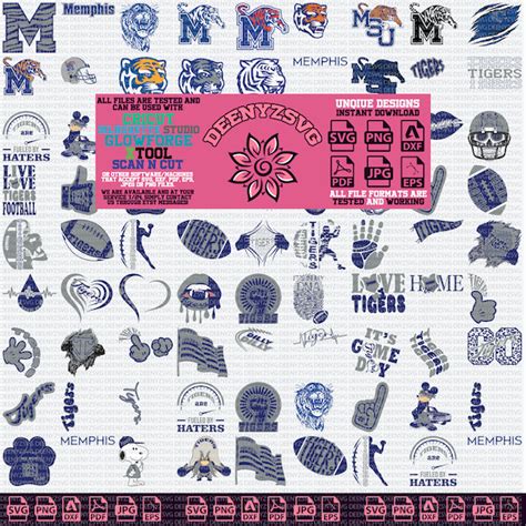 Memphis Tigers Svg Etsy