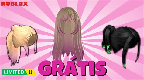 COMO PEGAR 7 CABELOS LIMITEDS GRÁTIS AGORA NO ROBLOX YouTube