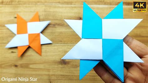 How To Make A Paper Ninja Star Origami Ninja Star Shuriken Easy