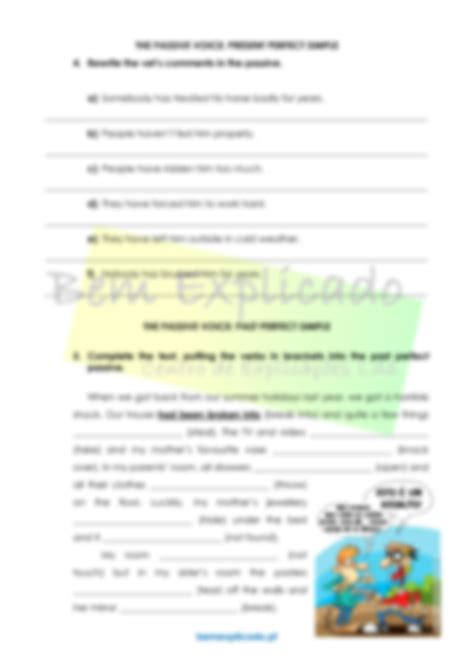 SOLUTION Ficha de trabalho passive voice 3 10ºano Studypool