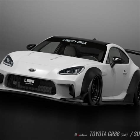 Liberty Walk Lbnation Works Front Canard Set For Zd Zn Subaru Brz