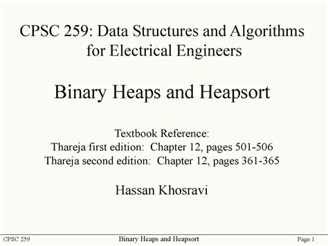 binary heaps and heapsort exams data structures and algorithms docsity