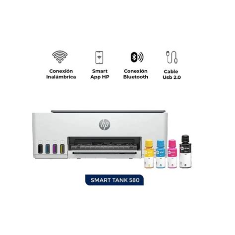 Ripley IMPRESORA MULTIFUNCIONAL HP SMART TANK 580 WIRELESS SISTEMA