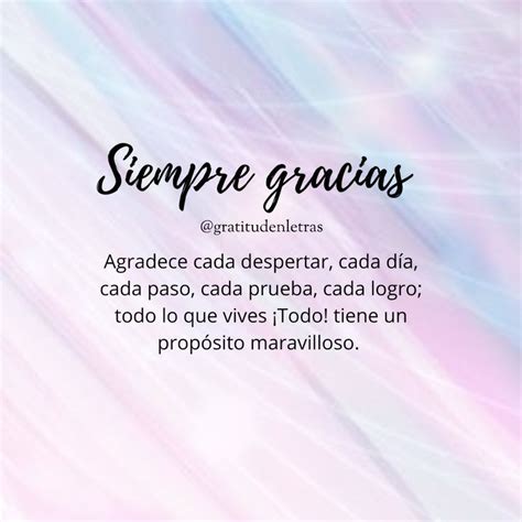 GRATITUD EN LETRAS on Instagram Confía y agradece cada paso que la