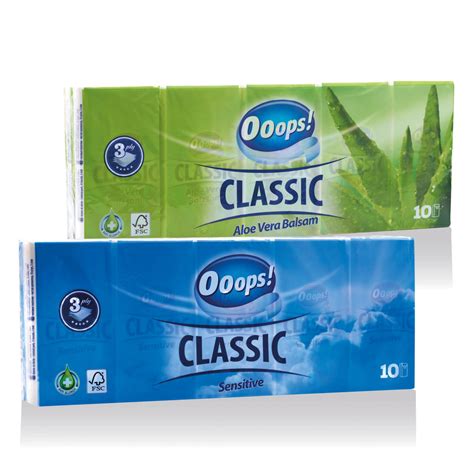 OOOPS Classic papír zsebkendő 100 darab ALDI