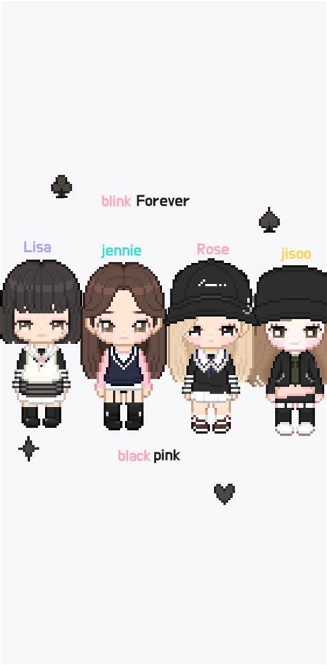 Blackpink Dibujos En Cuadricula Dibujitos Sencillos Patr N De P Xeles