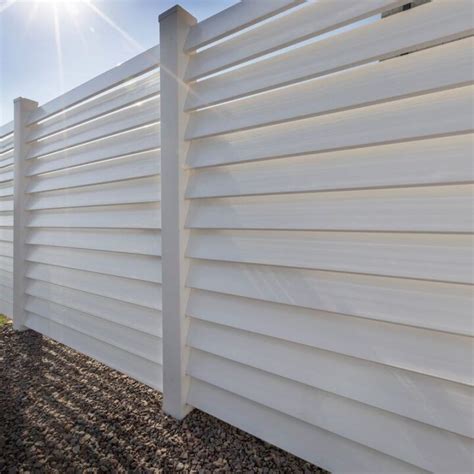 Louvered Vinyl Privacy Fencing Barrette Outdoor Living