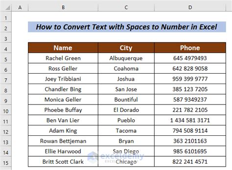 How To Convert Text With Spaces To Number In Excel 4 Ways