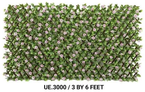 New Bharat Traders UV Artificial Vertical Garden Mat With Pink Flowers