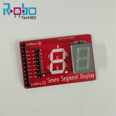 Seven Segment Display Module For Robotics Electronics Projects