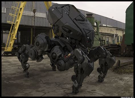 ArtStation Atrax Walker Wip Aaron Deleon Robots Concept Robot