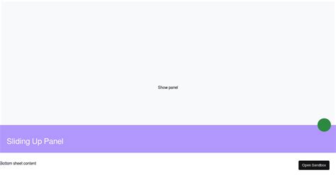 React Native Sliding Up Panel Forked Codesandbox