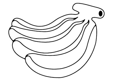 Coloriage Bananes télécharger et imprimer gratuit sur ColoriageEnfant