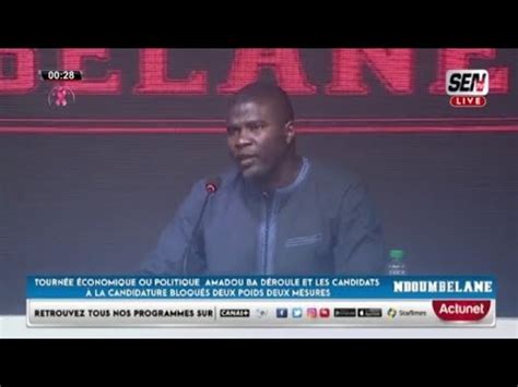 ARRESTATION DE AMADOU BA APRES L EMISSION DE NDOUMBELAN DEVANT LES