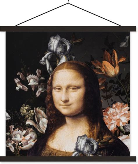 Porte Affiche Avec Affiche Affiche Scolaire Mona Lisa Fleurs