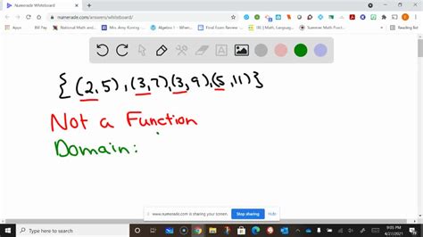 solved decide whether each relation defines a function and give the domain and range see